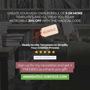 Social Media Book Promotion Canva Template Bundle | 75+ Designs for ...