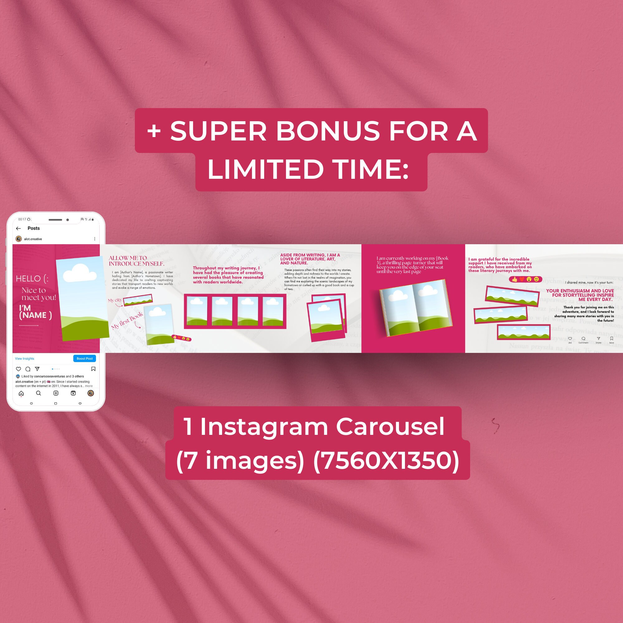Book Promotion Canva Templates Bundle | 75 Designs for Instagram ...