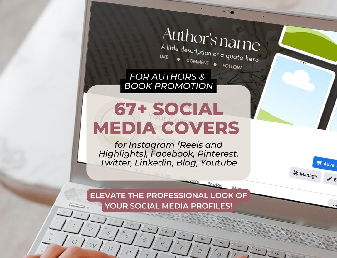 Social Media Covers Pack for Authors | Launch and Promote Your Book on ...
