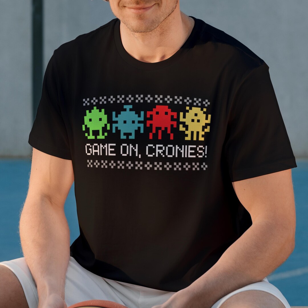 Retro Video Game Shirt, Vintage Arcade 80s Style Pixel Art Nostalgic ...