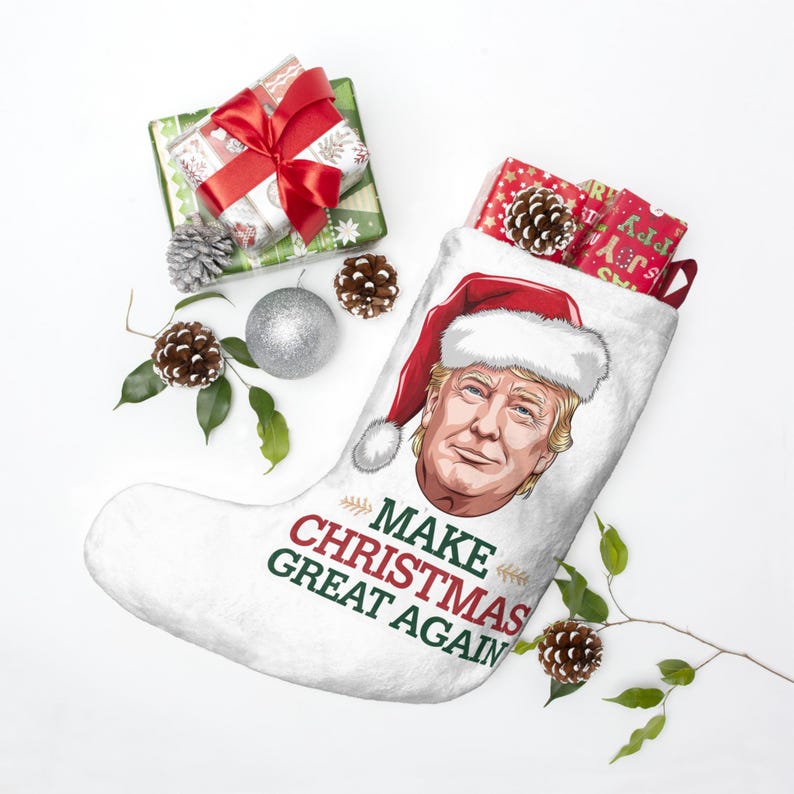 Donald Trump Christmas Stockings, Make Christmas Great Again, MAGA ...