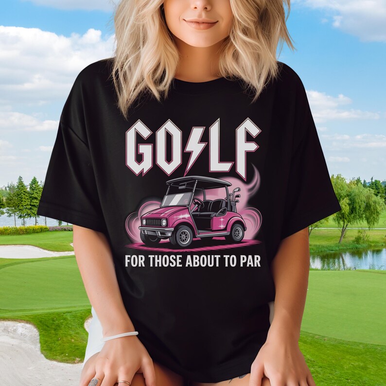 Rock N Roll Funny Golf Shirt, Golf Gift for Women, Heavy Metal Golf T ...