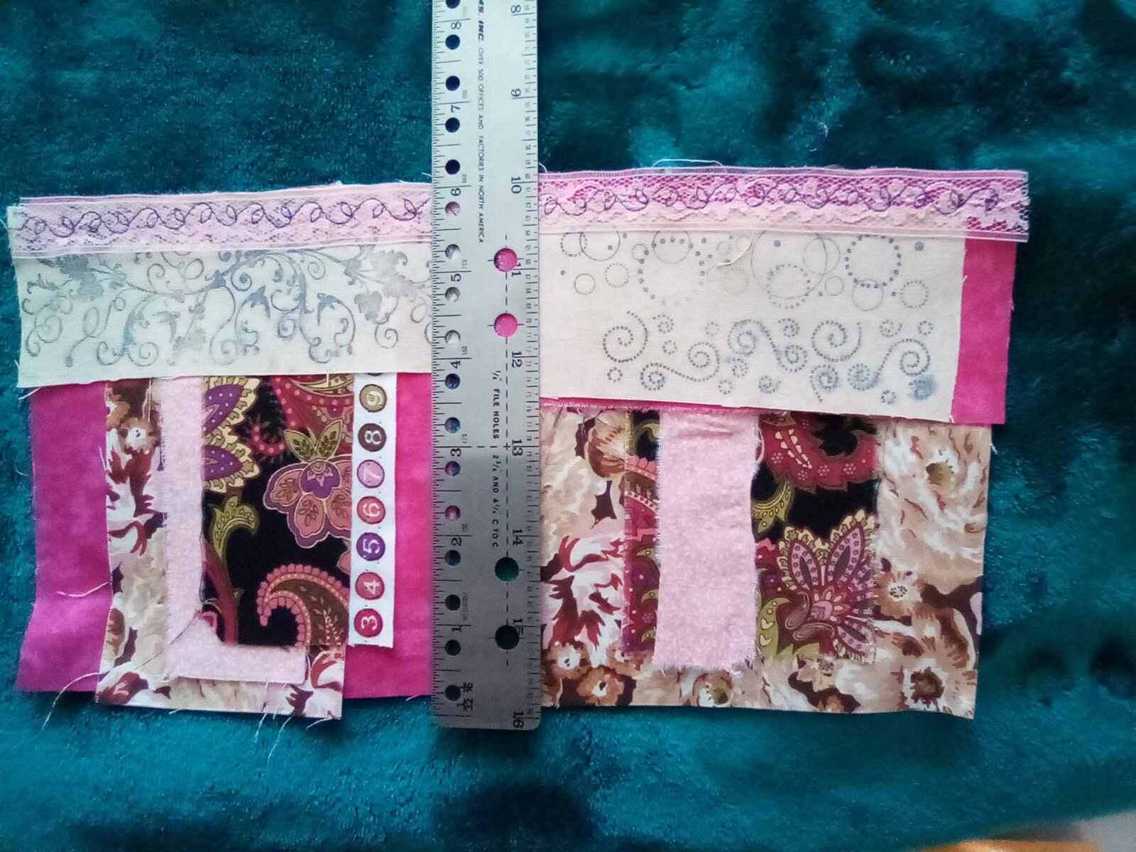 Fabric Flip Paisley and Floral for Junk Journals 2 Pieces - Etsy