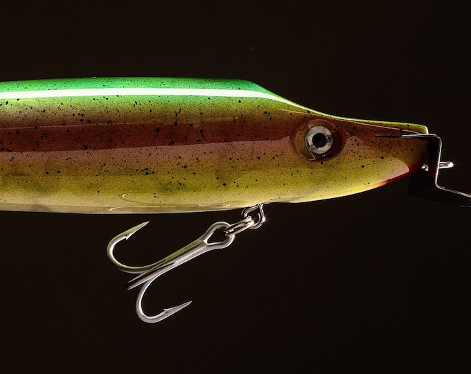 Massive Custom Rainbow Trout Pattern Pikie Wooden Fishing Lure - Etsy