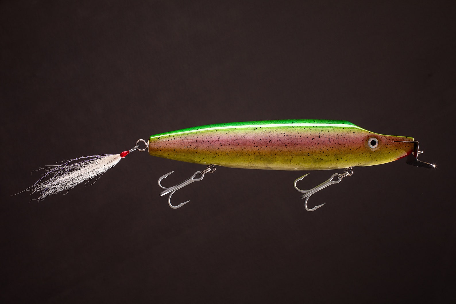Massive Custom Rainbow Trout Pattern Pikie Wooden Fishing Lure - Etsy