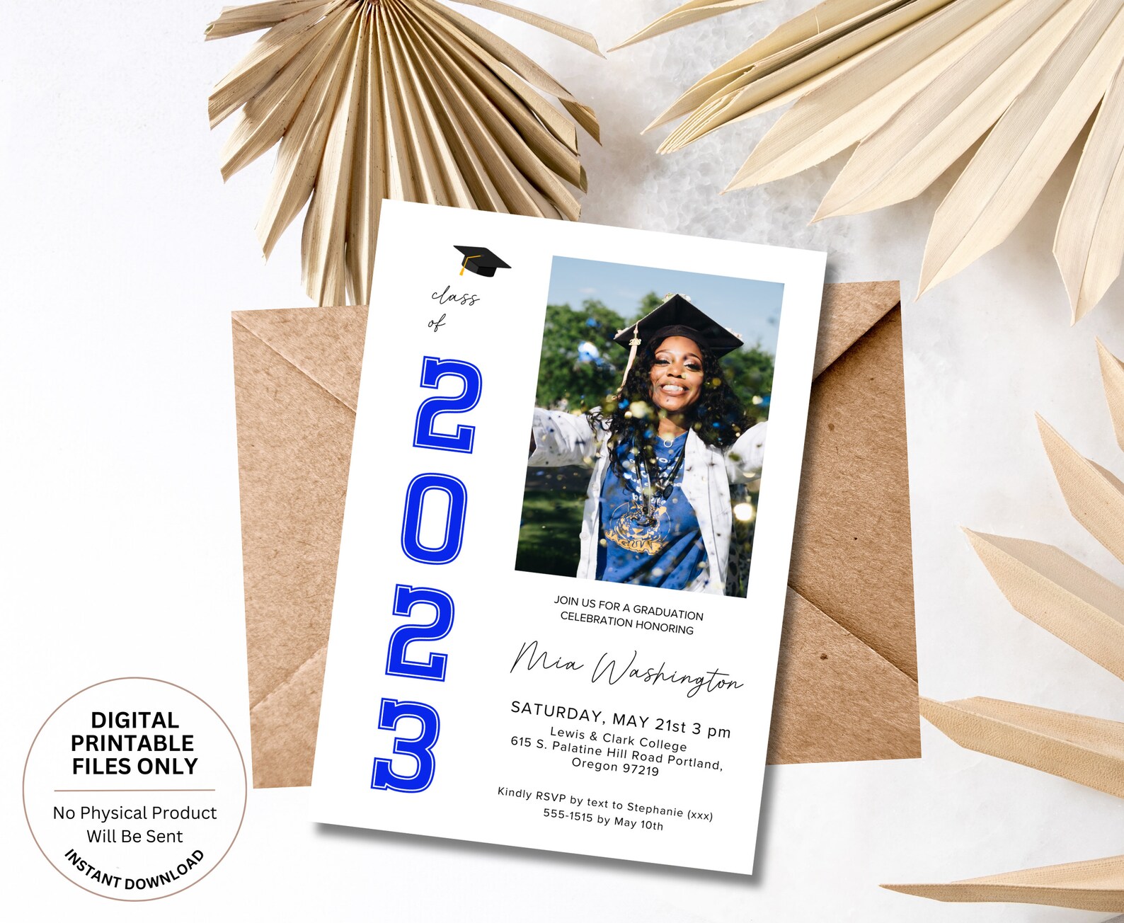 Graduation Printable Photo Invitation | Grad Announcement | RN ...