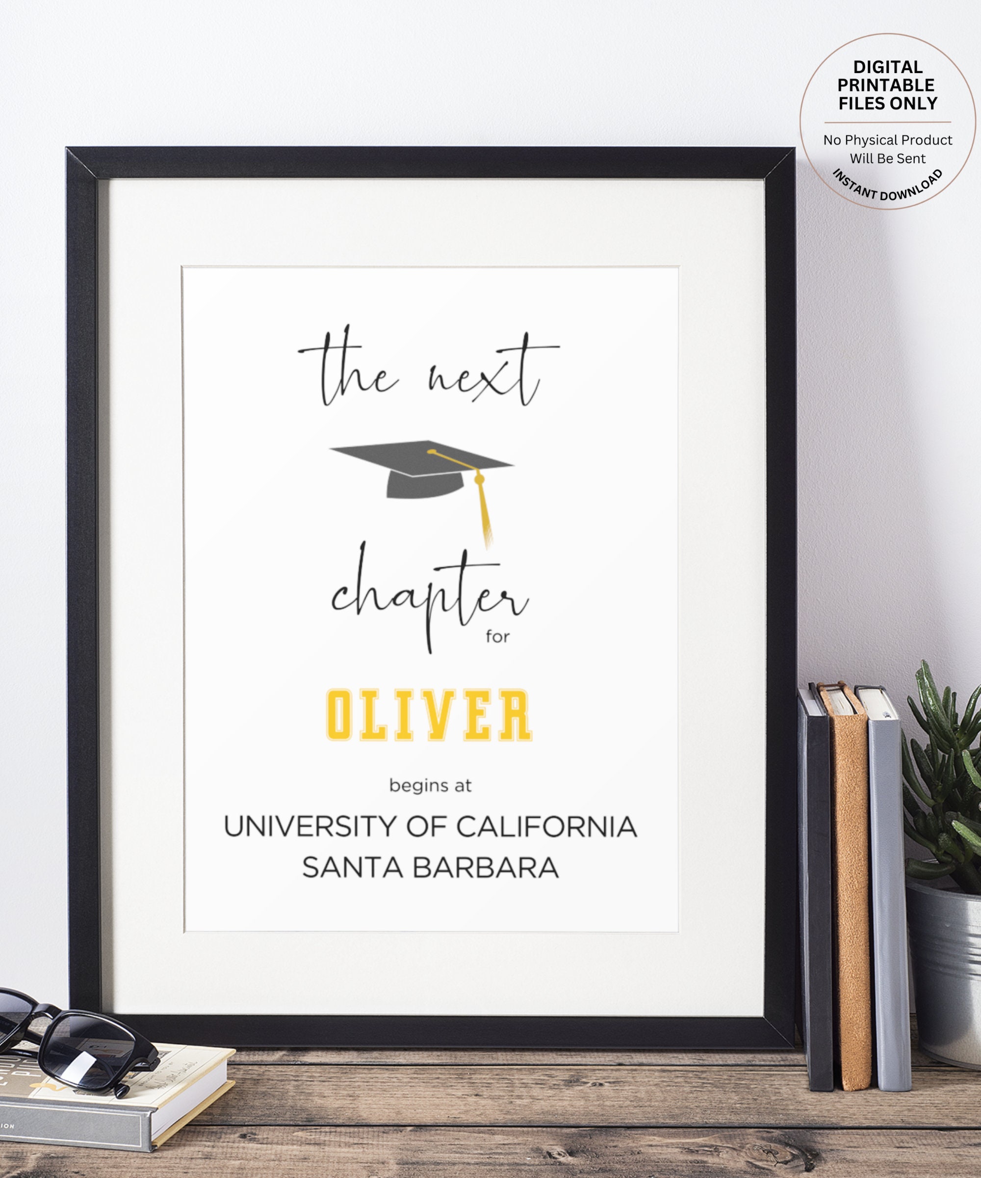 My Next Chapter Graduation Printable | Personalized Graduation Party ...