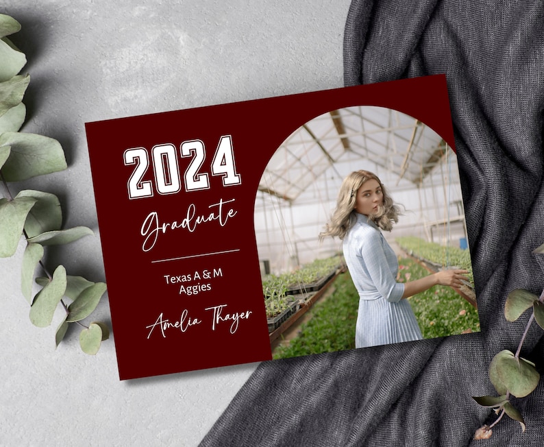 Texas A & M 2024 Graduation Invitation | Graduations Invitations ...