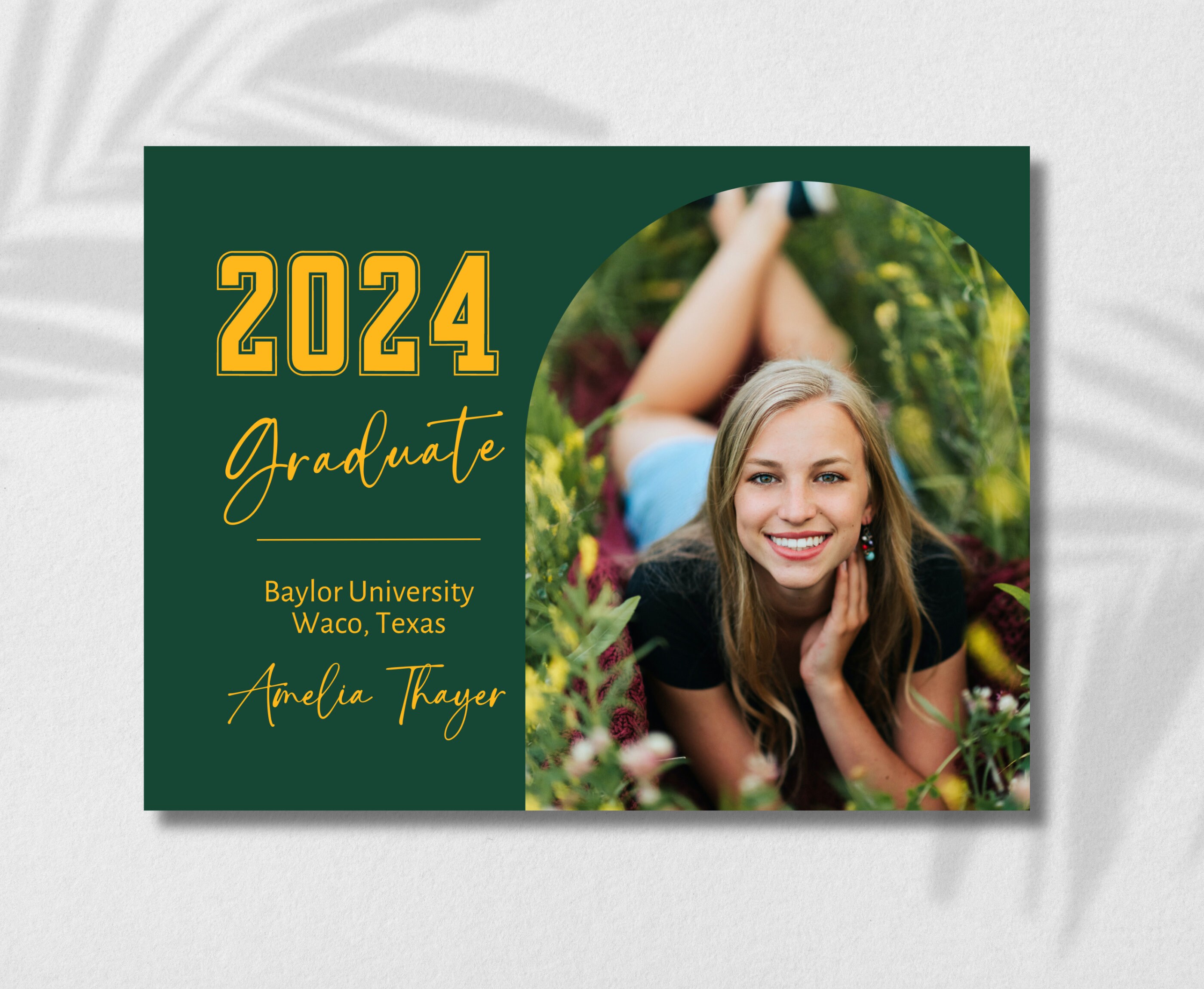 Baylor University Graduation Welcome Sign Template | Yard Sign ...