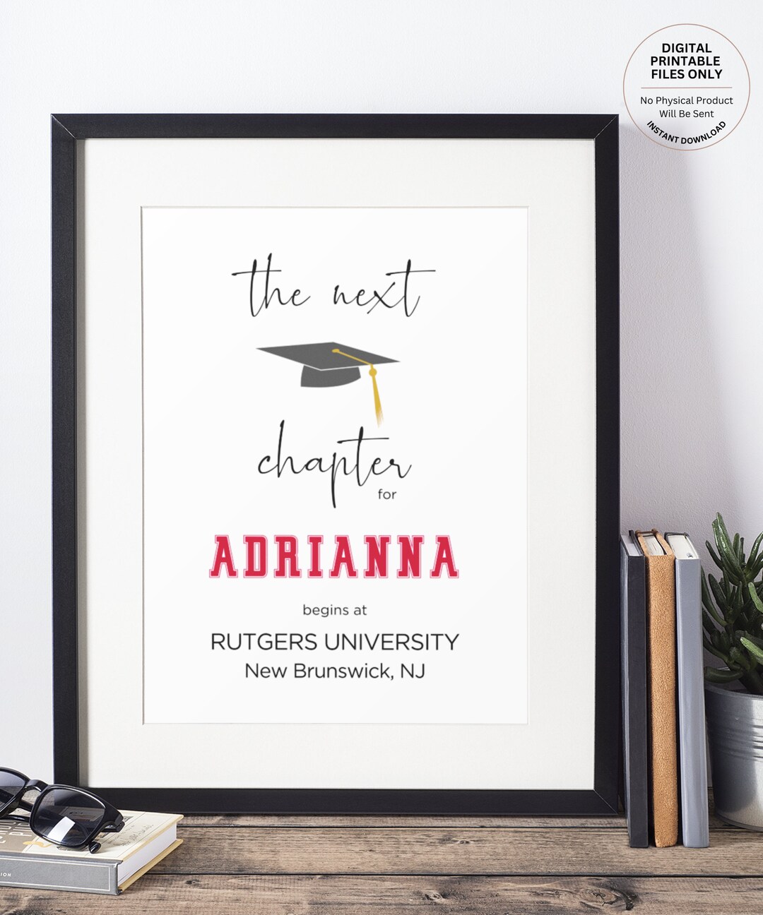 My Next Chapter Graduation Printable Personalized Graduation Party ...