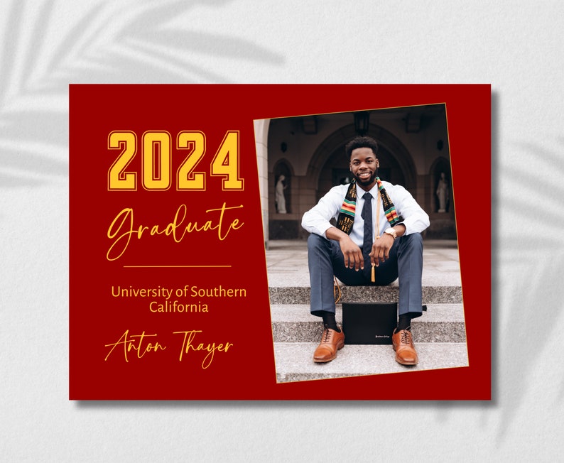 USC Trojans Graduation Welcome Sign Template | Yard Sign Graduation ...