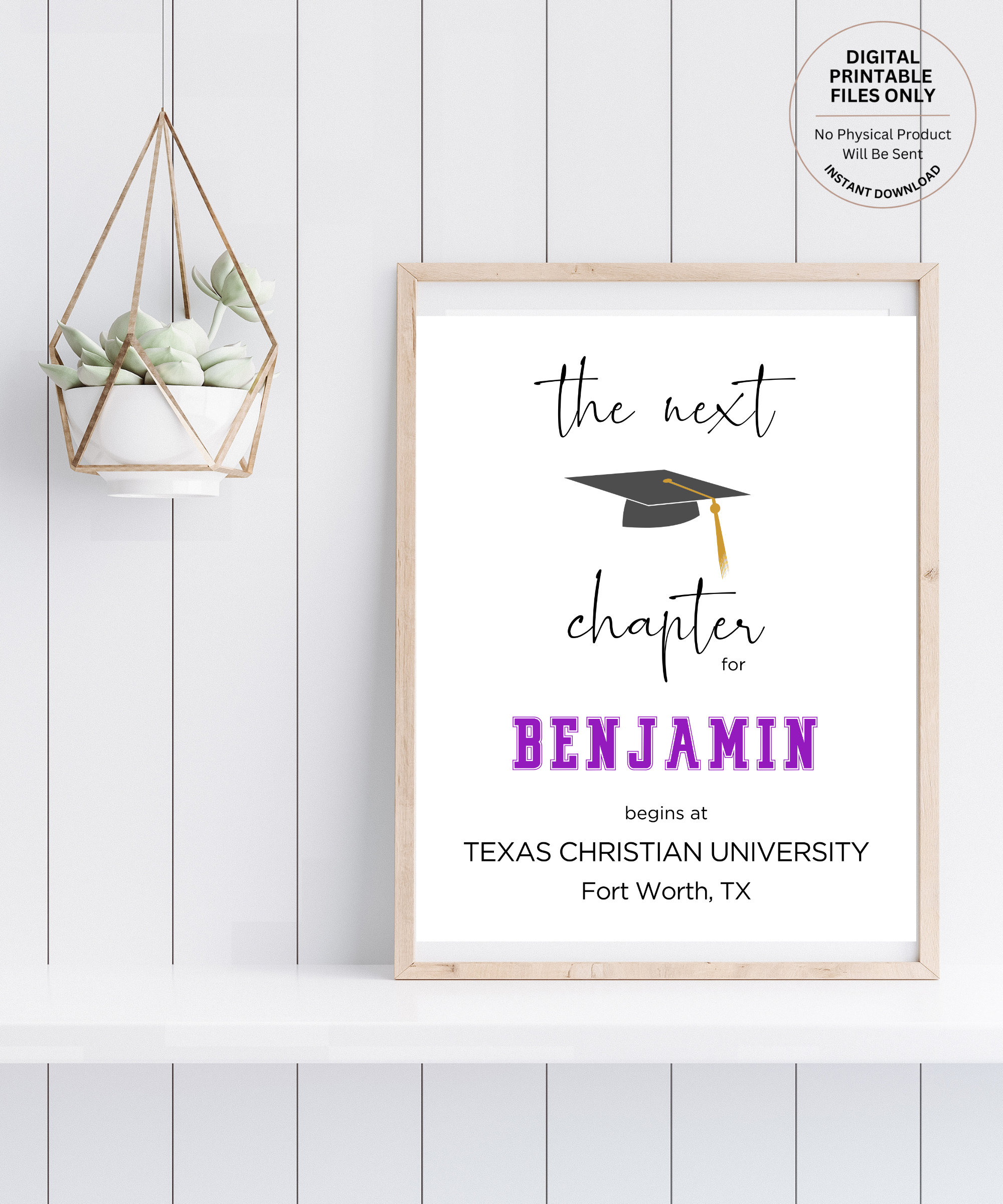 My Next Chapter Graduation Printable | Personalized Graduation Party ...