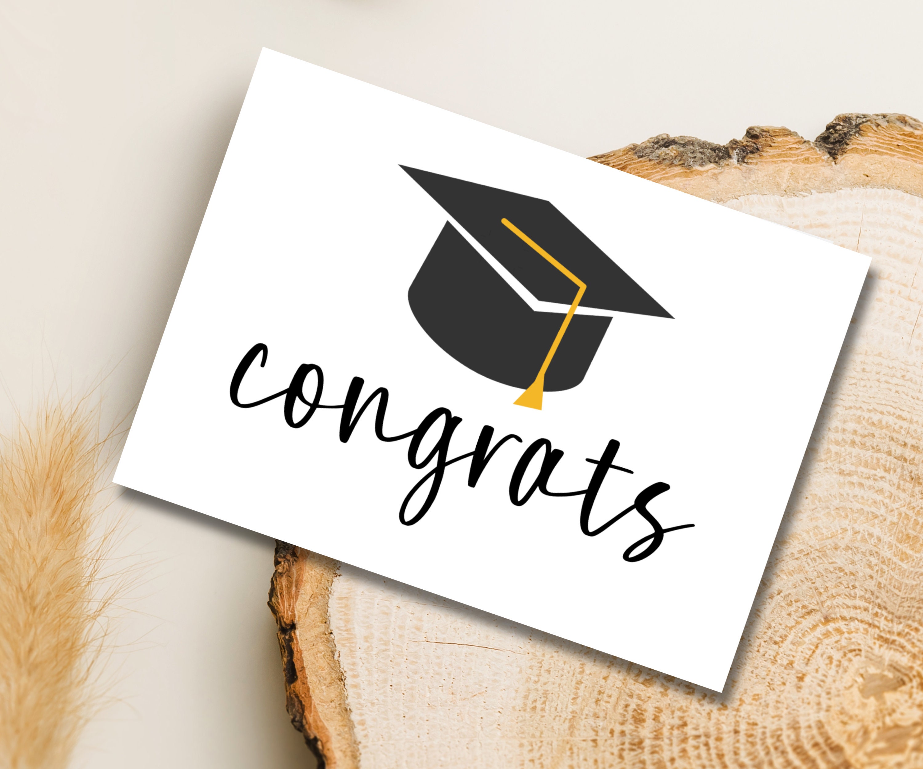 Printable Graduation Card | Folding Congrats Graduation Card 5 X 7 | RN ...