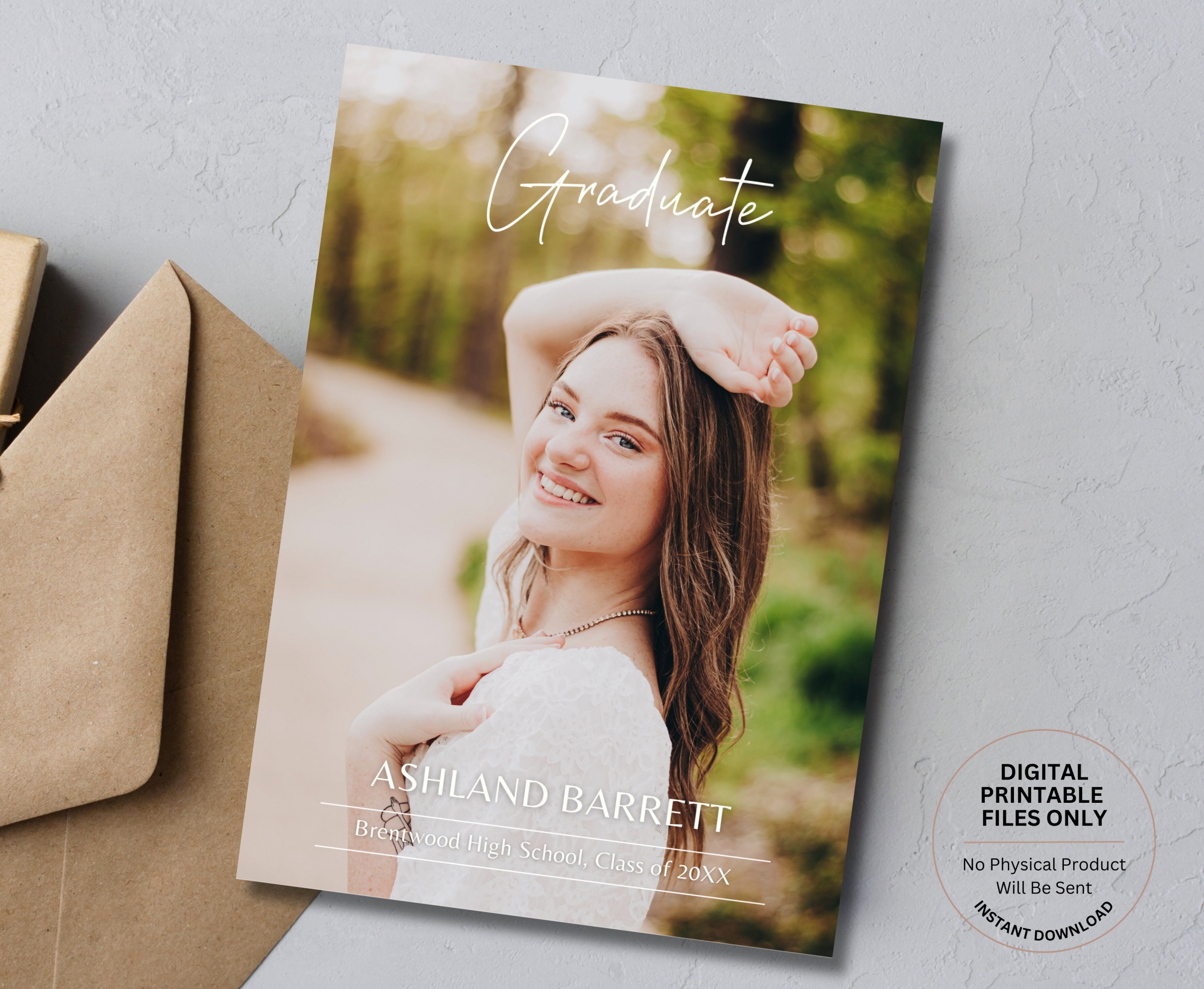 Formal Graduation Invitation | Boho Graduation Invitation | Grad ...