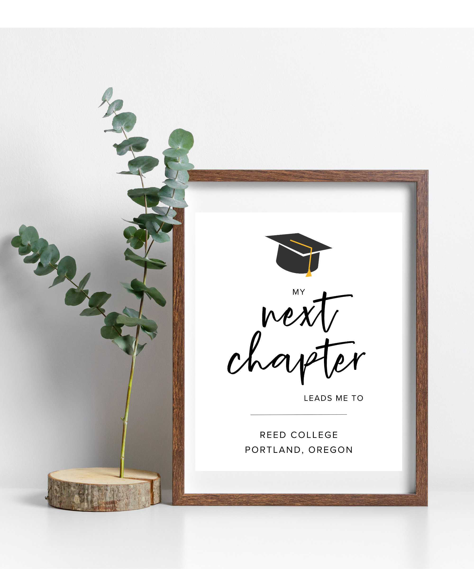 My Next Chapter Graduation Printable | Personalized Graduation Party ...