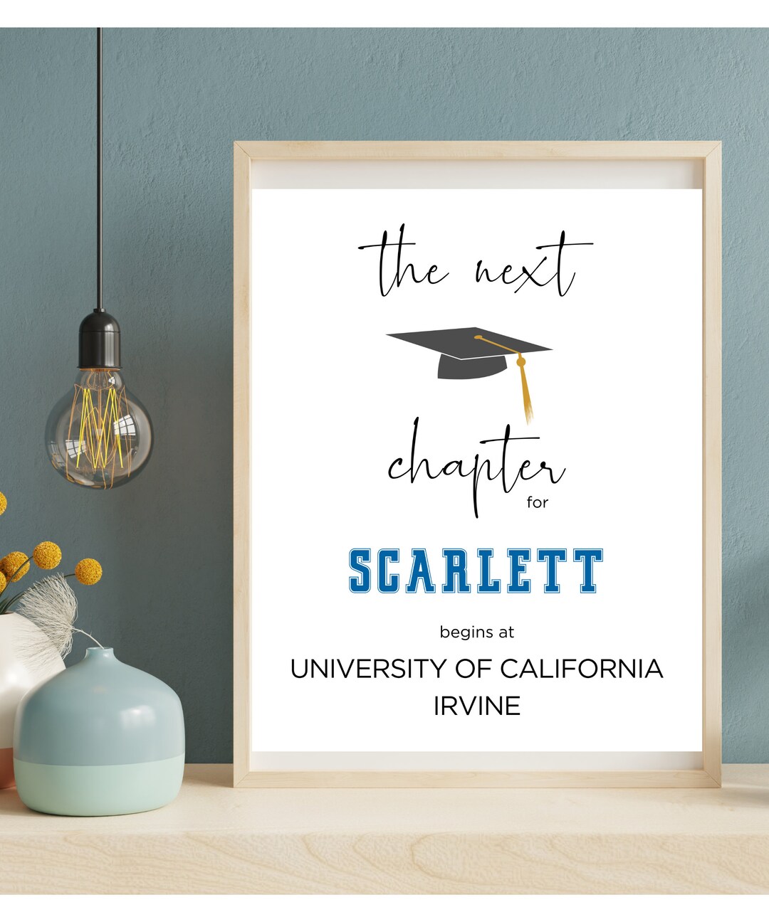 My Next Chapter Graduation Printable | Personalized Graduation Party ...