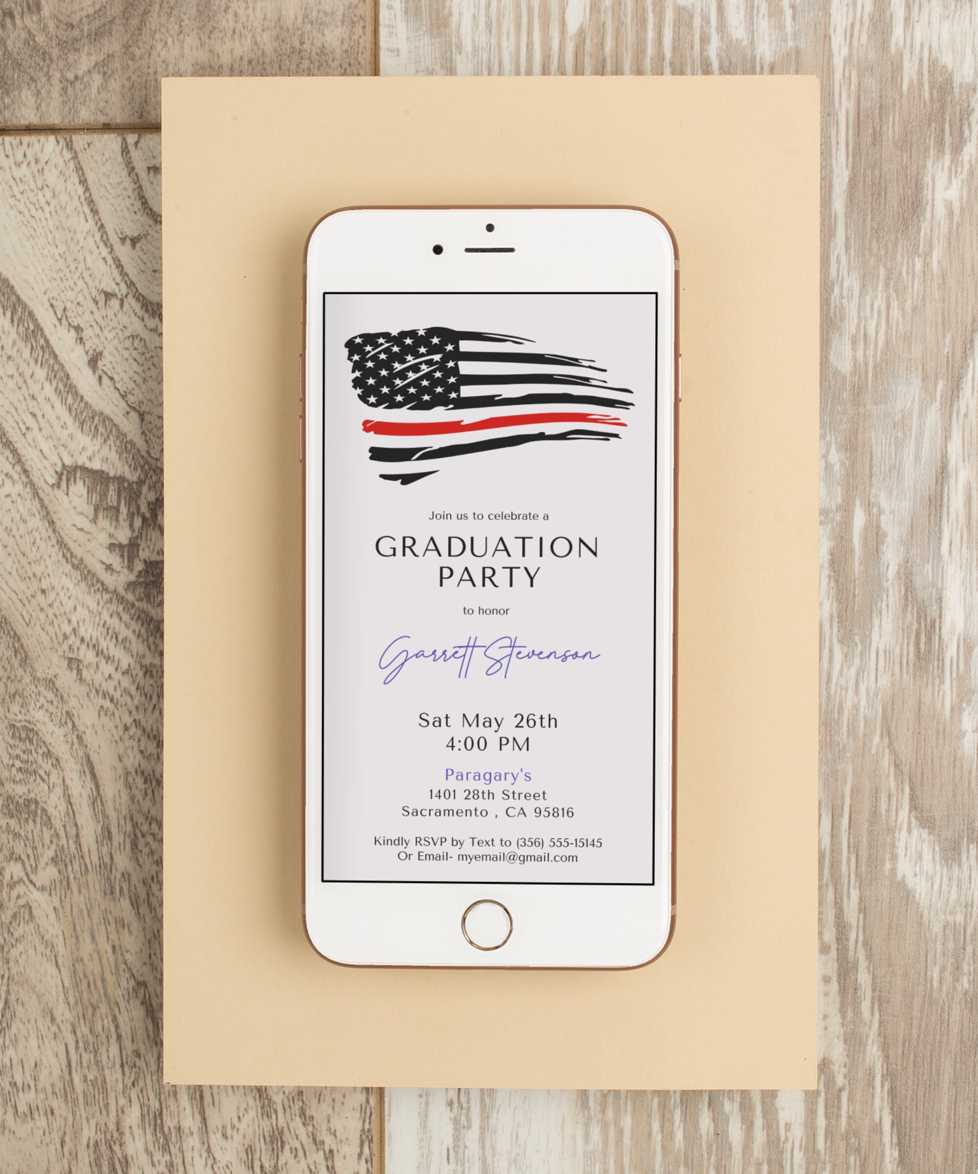 Fireman Graduation Party Invitation | Fire Graduation | Fireman ...