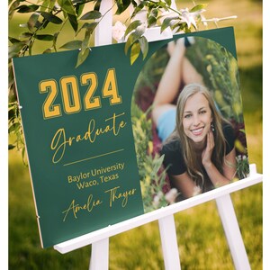 Baylor University Graduation Welcome Sign Template | Yard Sign ...