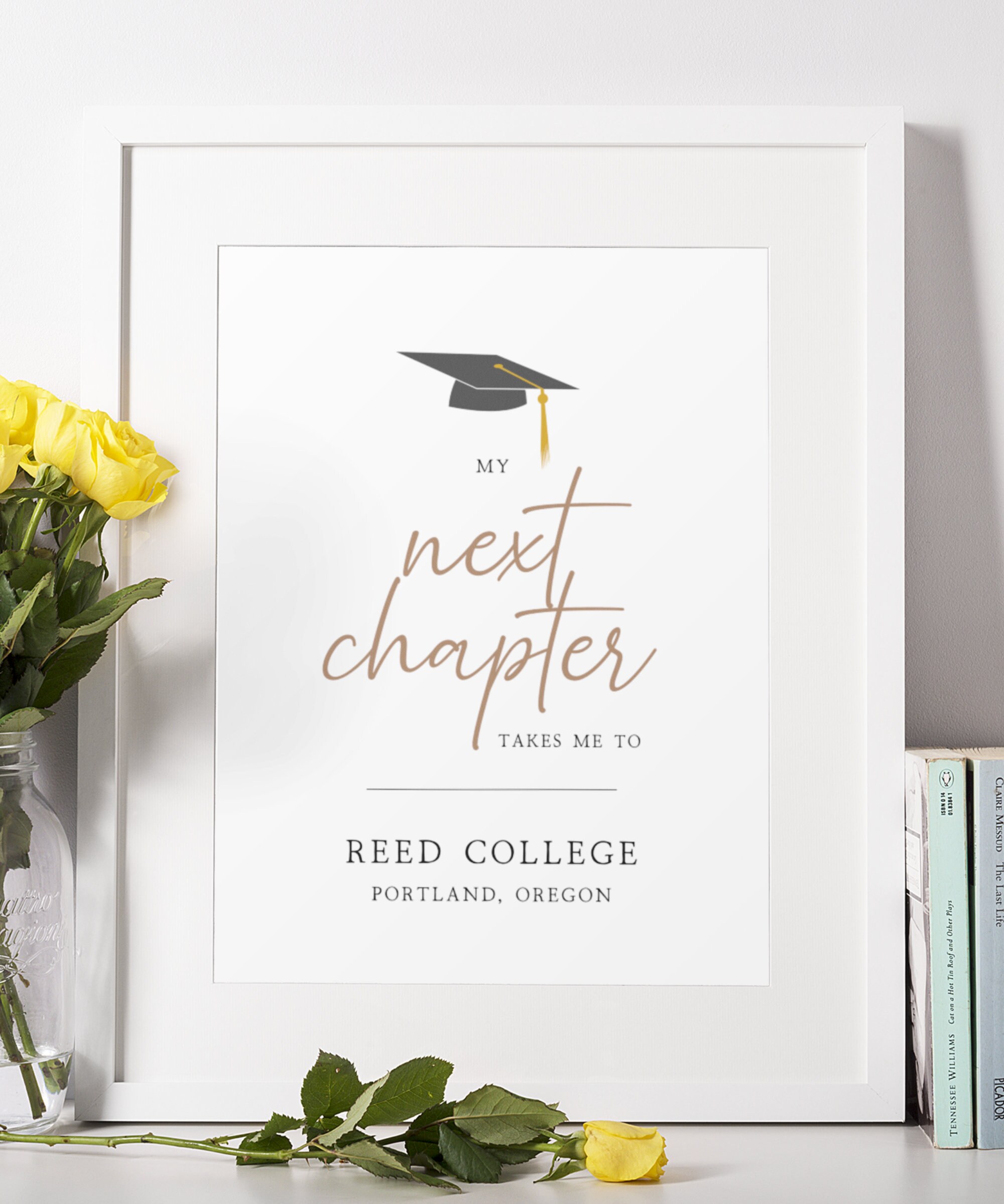 My Next Chapter Graduation Printable | Personalized Graduation Party ...