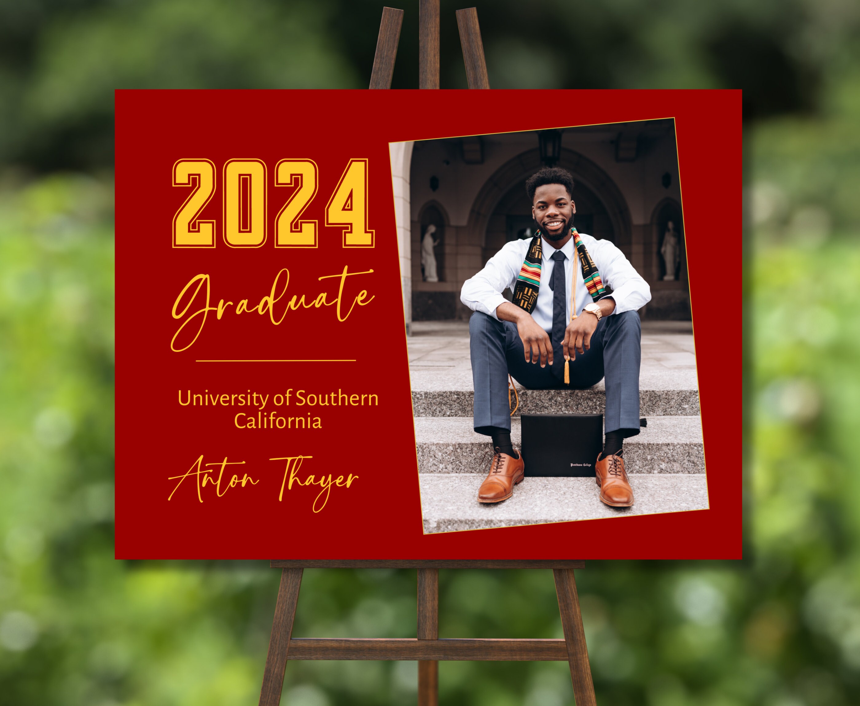 USC Trojans Graduation Welcome Sign Template | Yard Sign Graduation ...