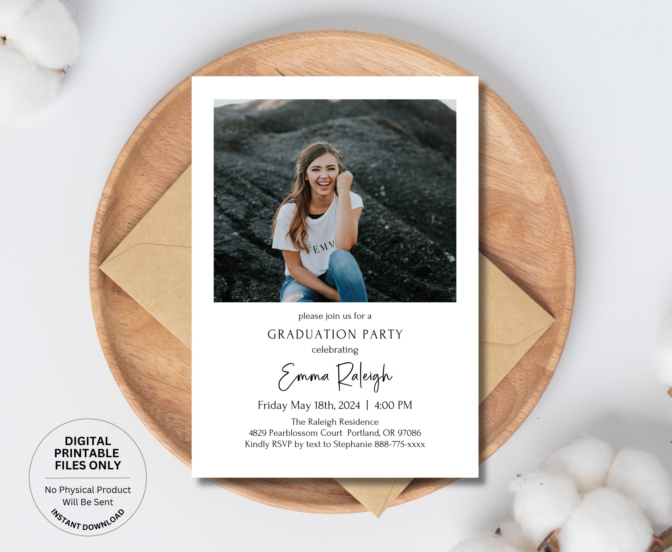Formal Graduation Invitation | Joint Grad Party Invitation | Congrats ...