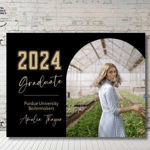 Purdue University Yard Sign Template | Yard Sign Graduation ...