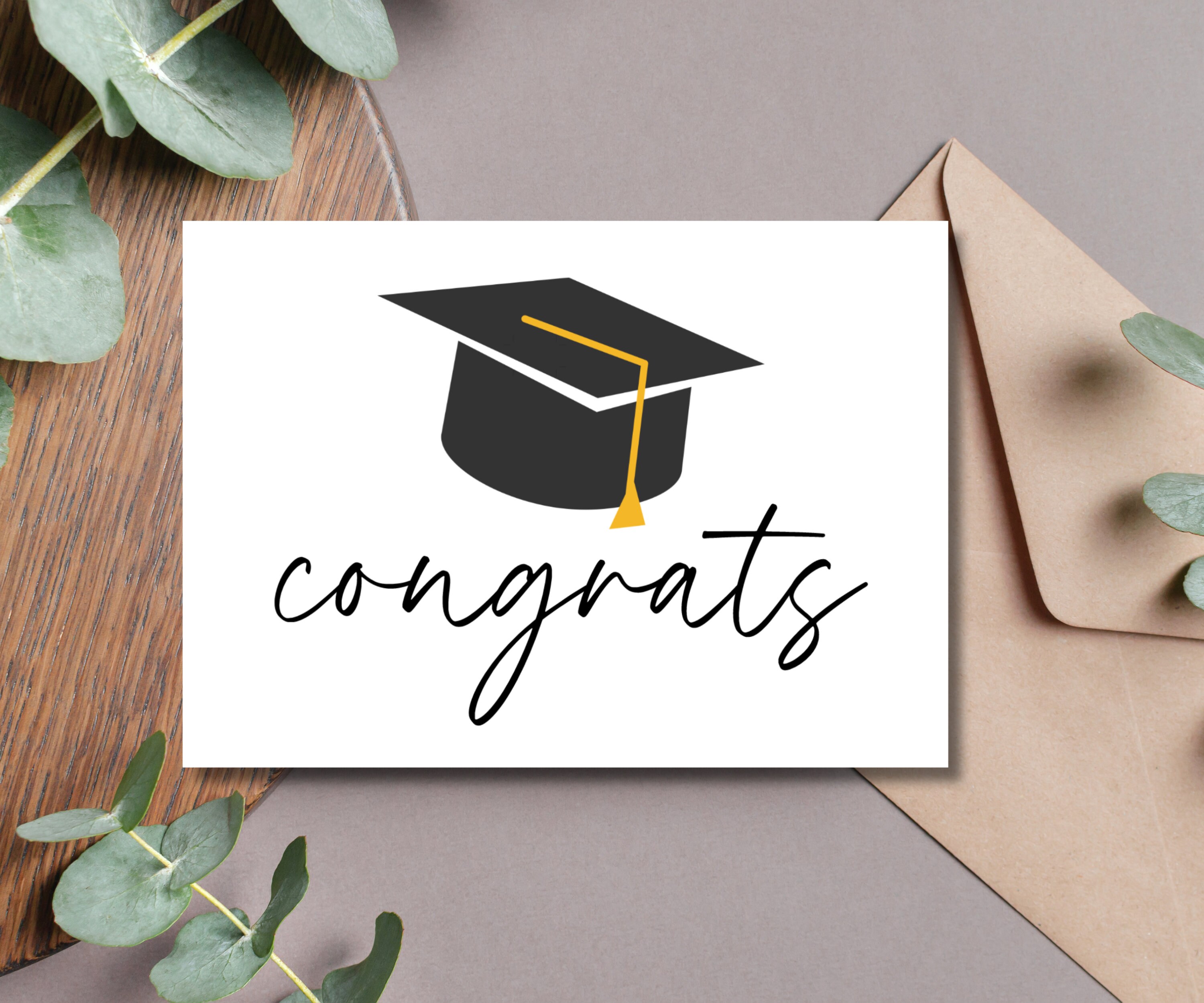 Printable Graduation Card | Folding Congrats Graduation Card 5 X 7 | RN ...