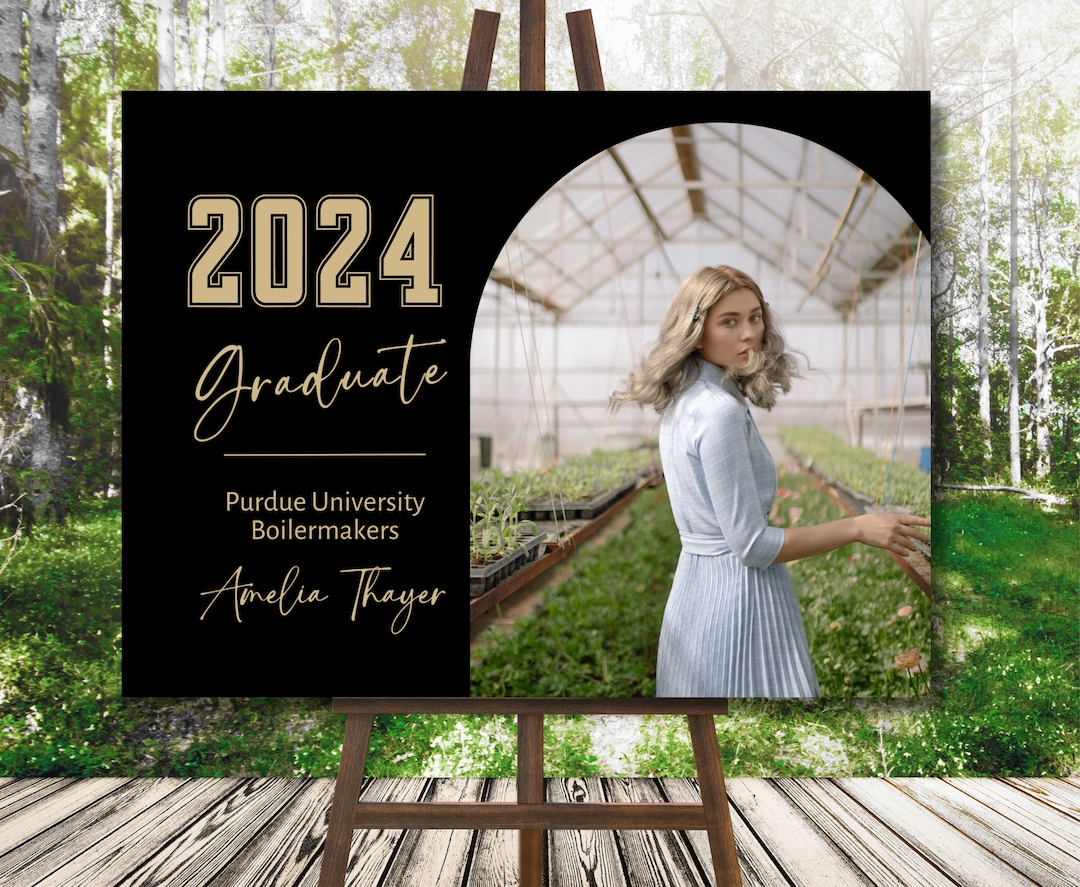 Purdue University Yard Sign Template | Yard Sign Graduation ...