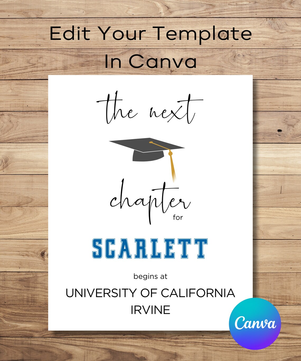 My Next Chapter Graduation Printable | Personalized Graduation Party ...