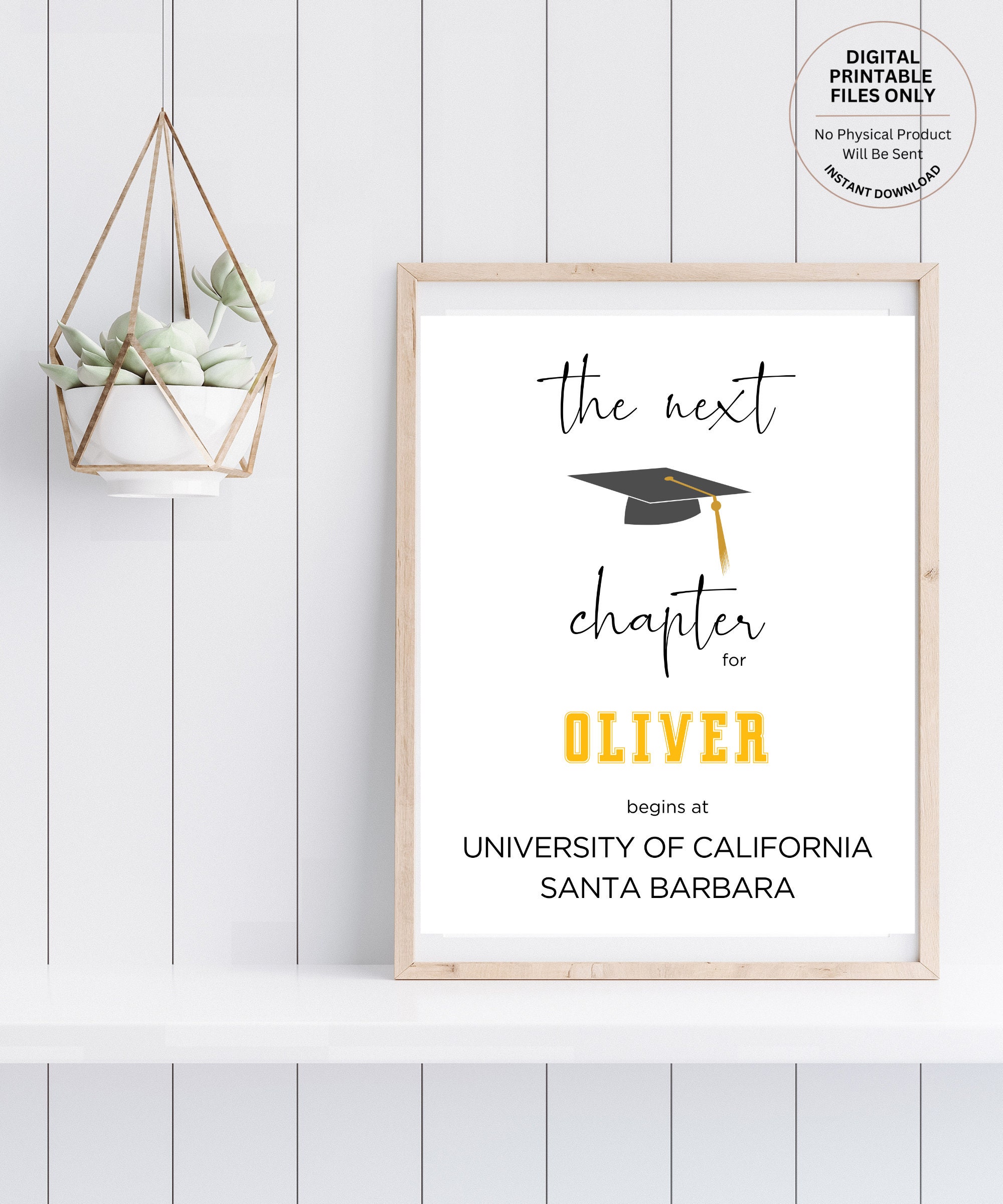 My Next Chapter Graduation Printable | Personalized Graduation Party ...