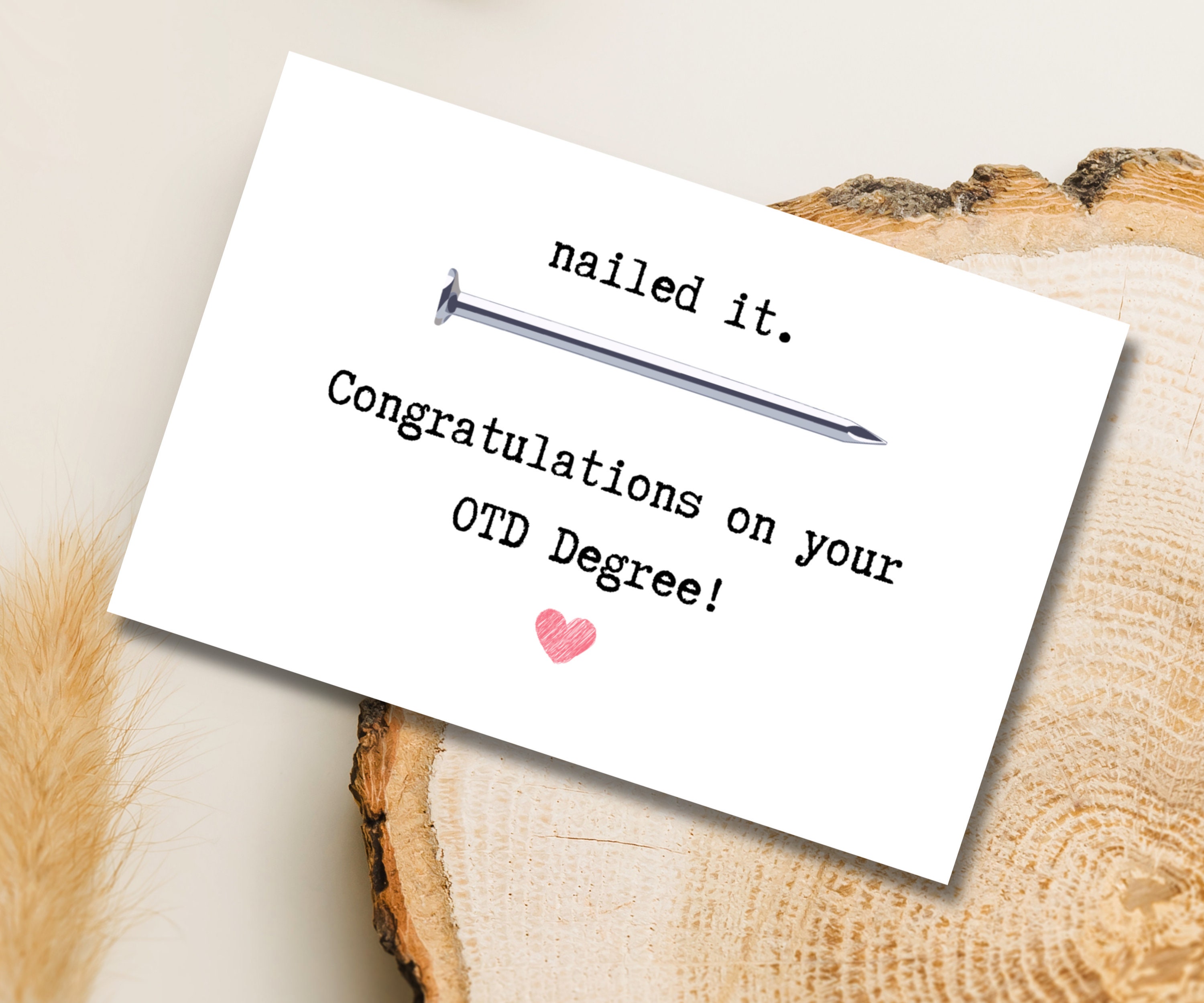 OTD Graduation Card | Printable Graduation Card | Folding Congrats ...