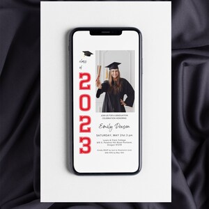 E Invite Graduation | Digital Grad Announcement | Photo Graduation Card ...