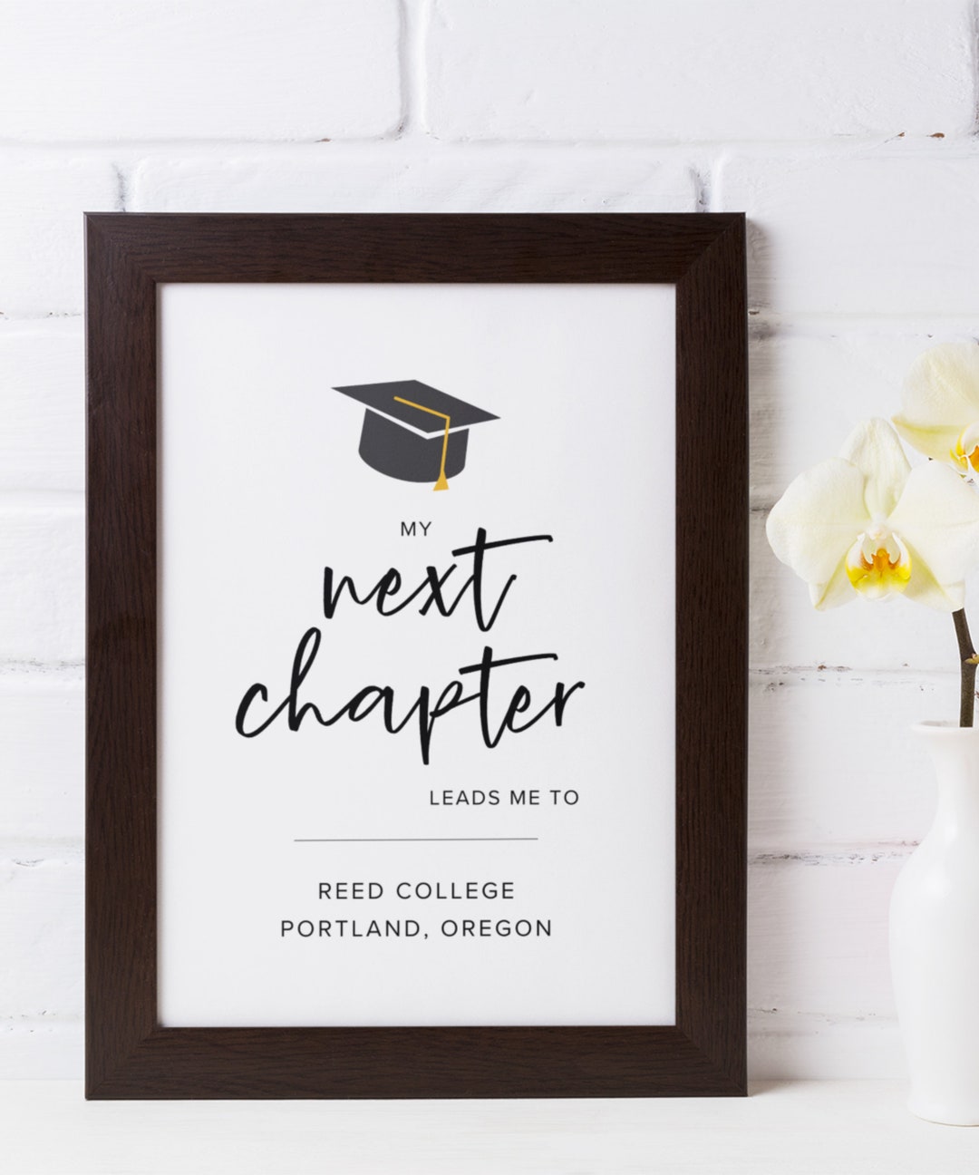 My Next Chapter Graduation Printable | Personalized Graduation Party ...
