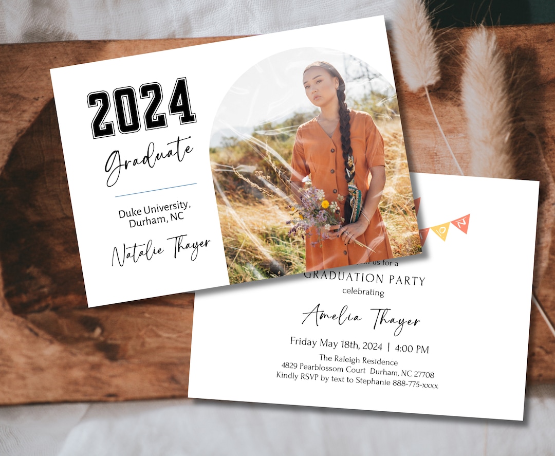 2024 Graduation Invitation | Graduations Invitations | Congrats Grad ...