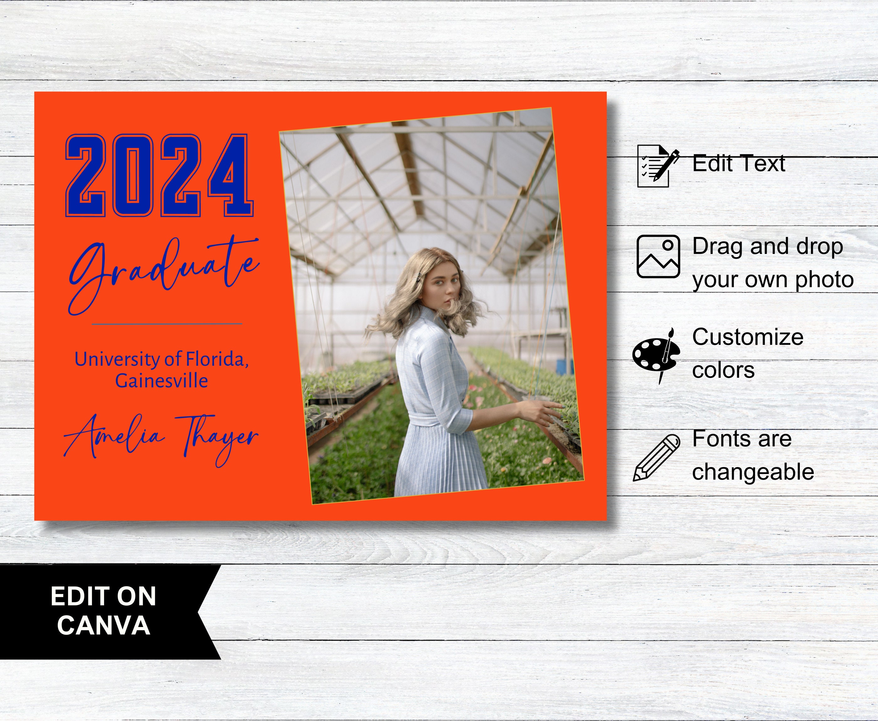 Graduation Welcome Sign Personalized Graduation Party Decor UF Gators ...