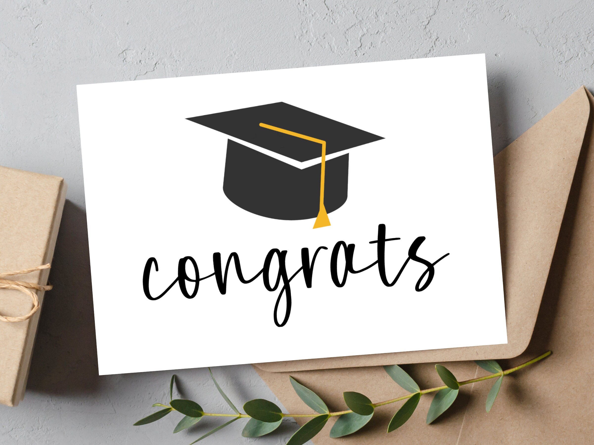 Printable Graduation Card Folding Congrats Graduation Card 5 X 7 RN ...
