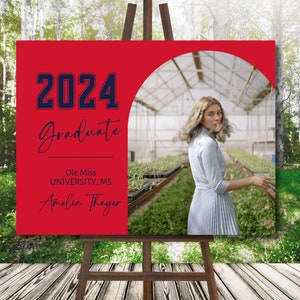 Ole Miss Graduation Welcome Sign Template | Yard Sign Graduation ...