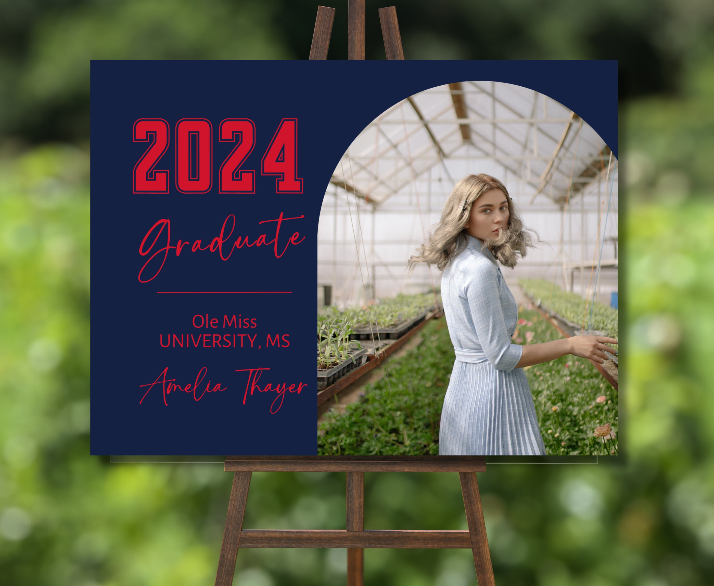 Ole Miss Graduation Welcome Sign Template | Yard Sign Graduation ...