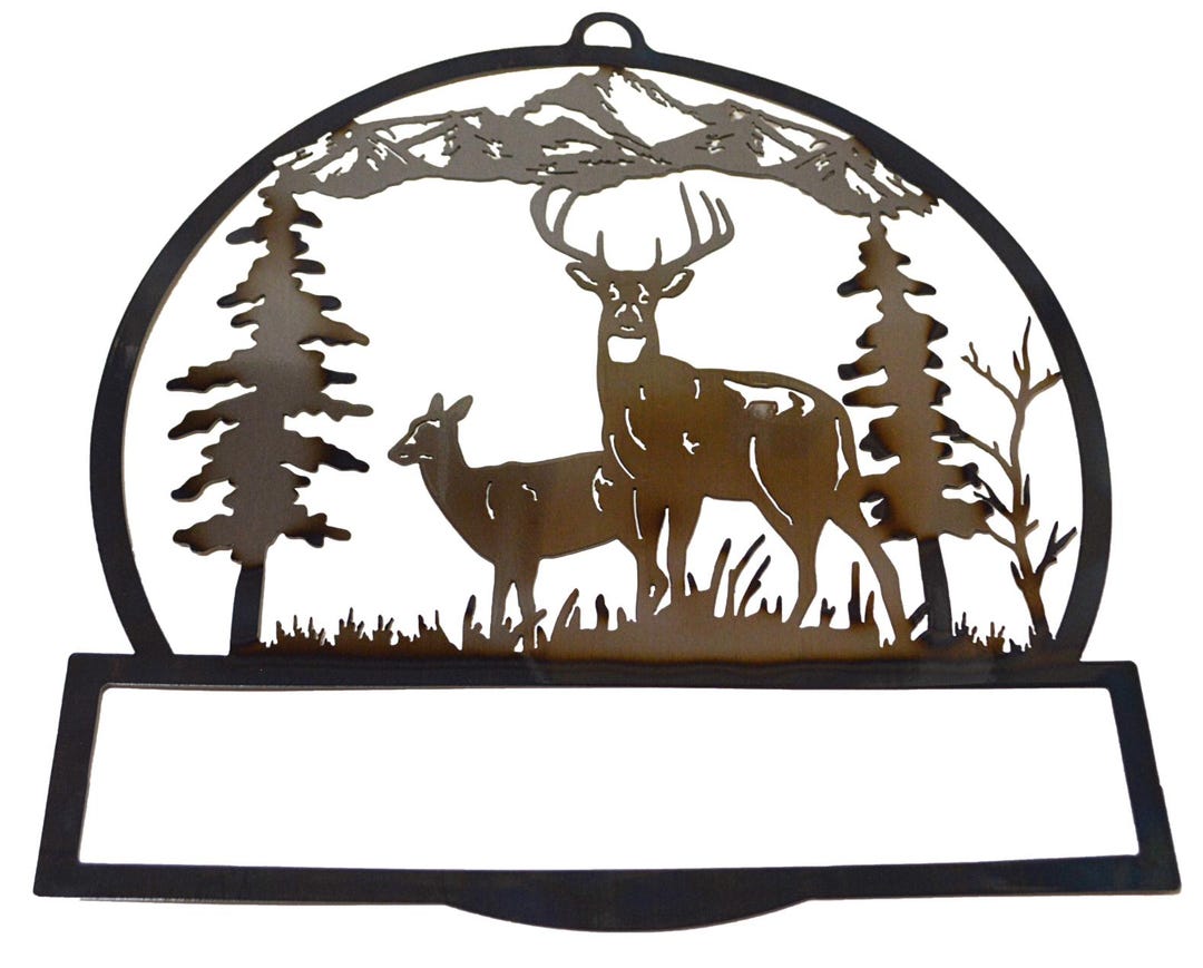 Custom Mule Deer Metal Sign – Rustic Cabin Lodge Decor, Wildlife Wall ...
