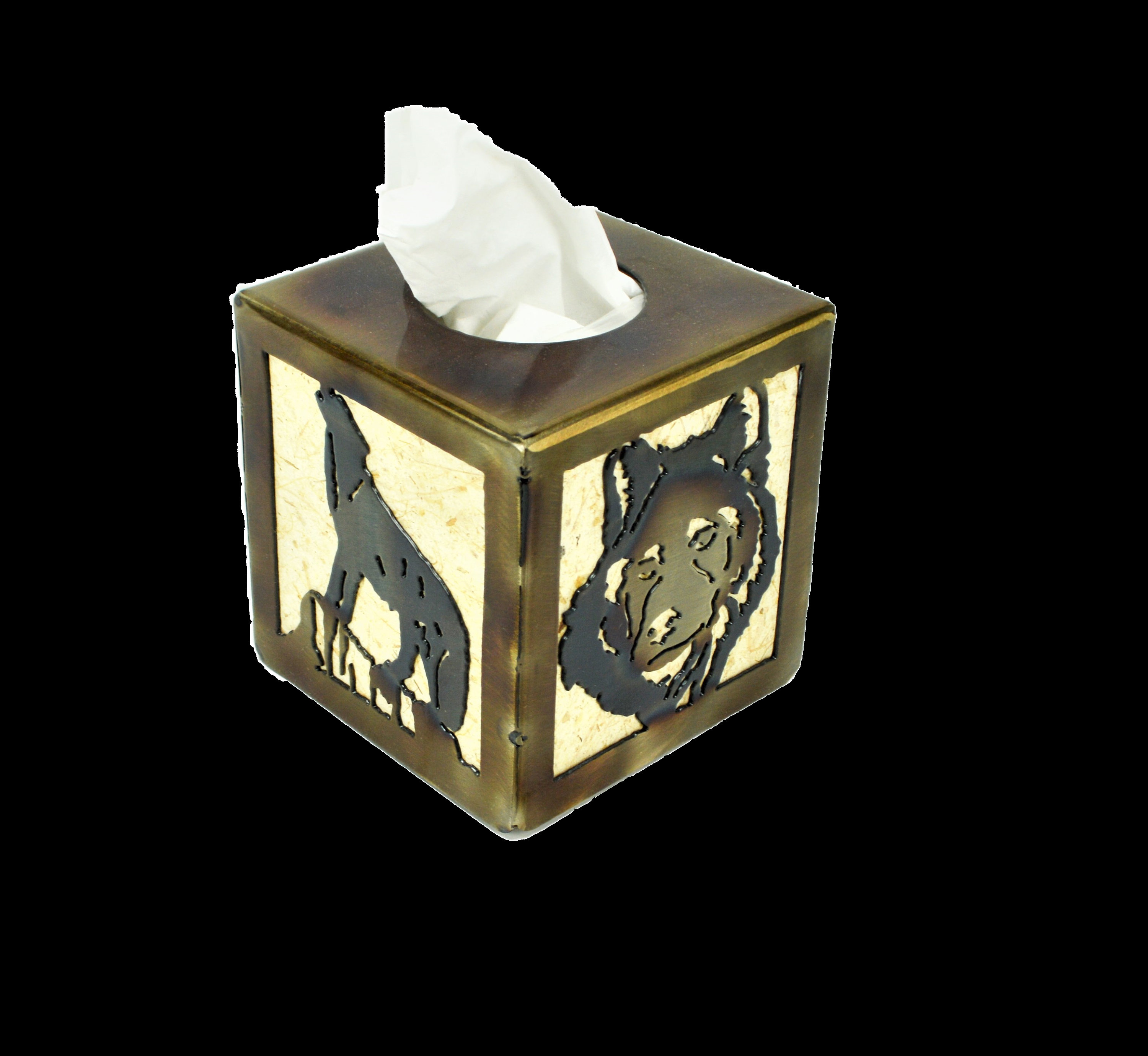 Wolf Tissue Box Cover - Etsy