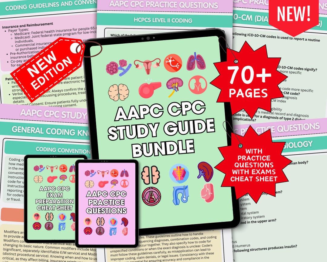 AAPC CPC Exam Ultimate Study Guide With Practice Questions & Exams ...