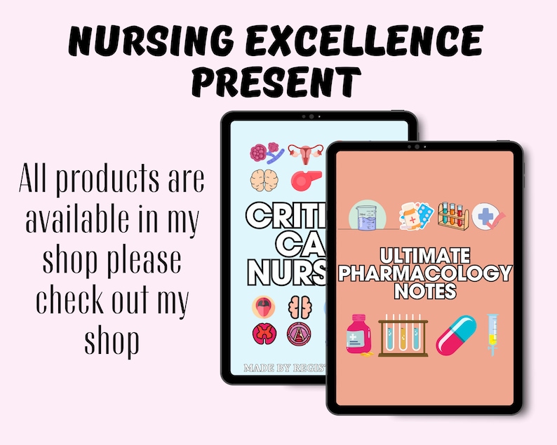 Nursing Mnemonics Cheat Sheet Bundle, Nursing Study Guide, Med Surg ...