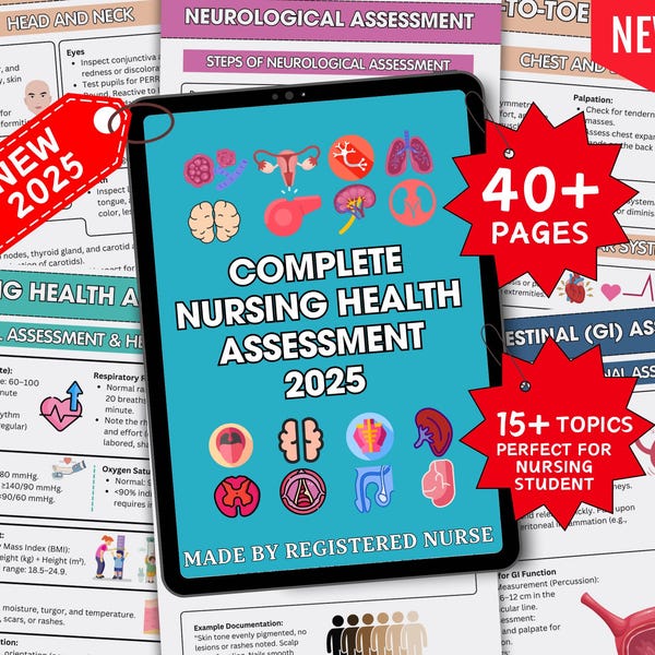 Nursing Assessment - Etsy