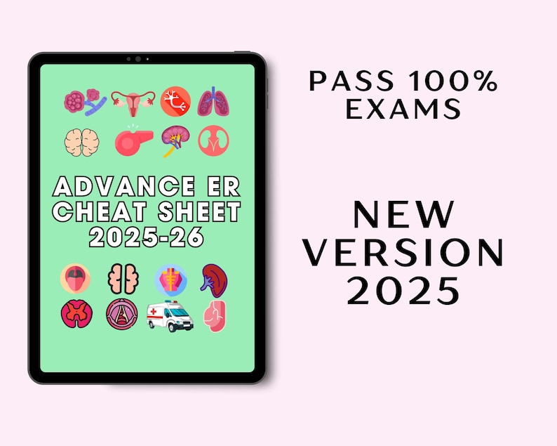 110+ ER Cheat Sheet Bundle, Critical Care Nursing, ICU Study Guide, Nursing Study Guide, Nursing ...