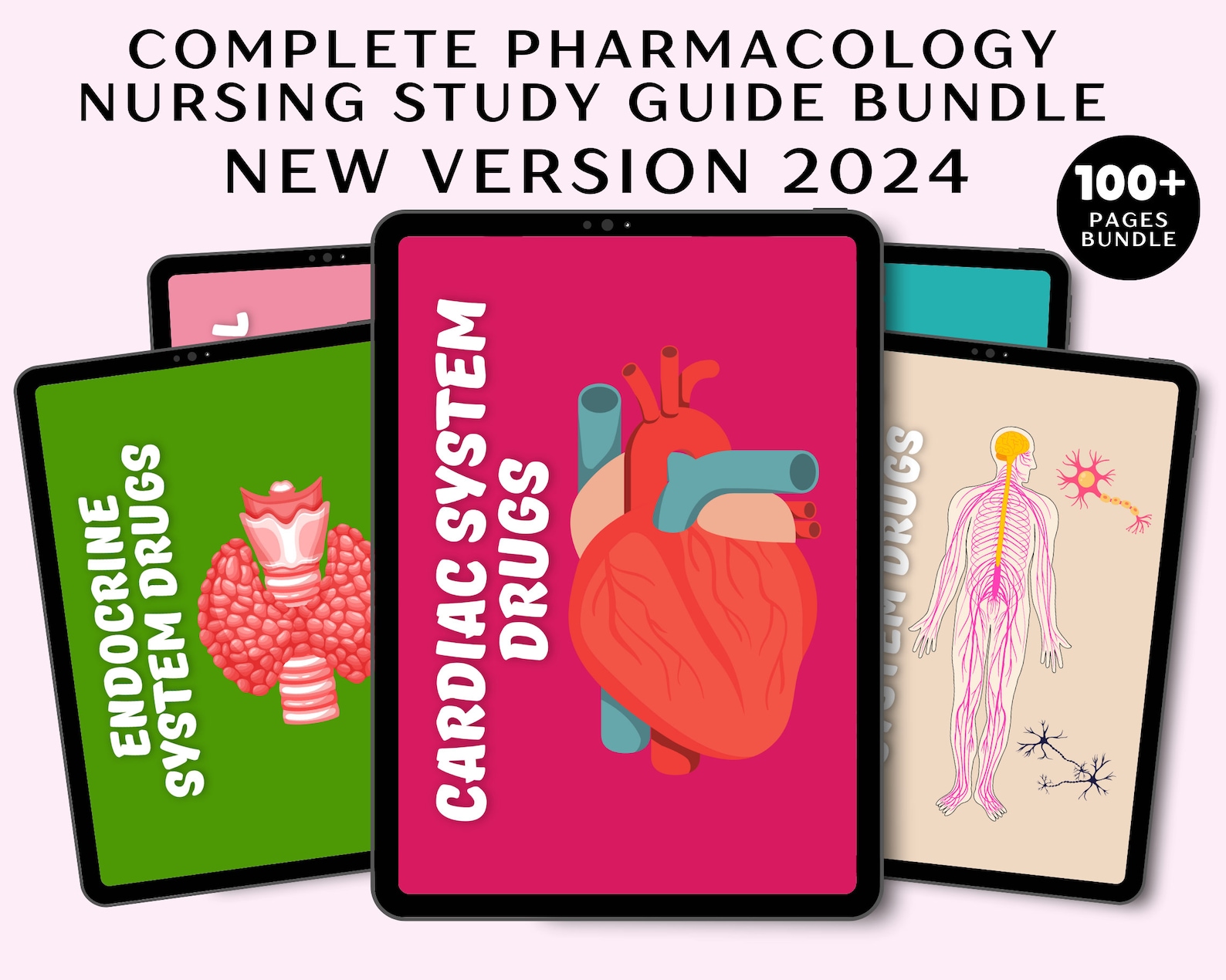 Pharmacology Study Guide Bundle 100+ Pages, Pharmacology Notes, Nursing ...