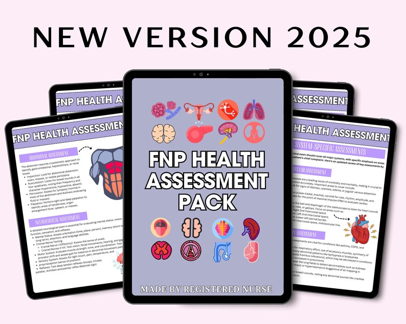 FNP Health Assessment Study Guide, Nurse Practitioner Notes (PDF ...