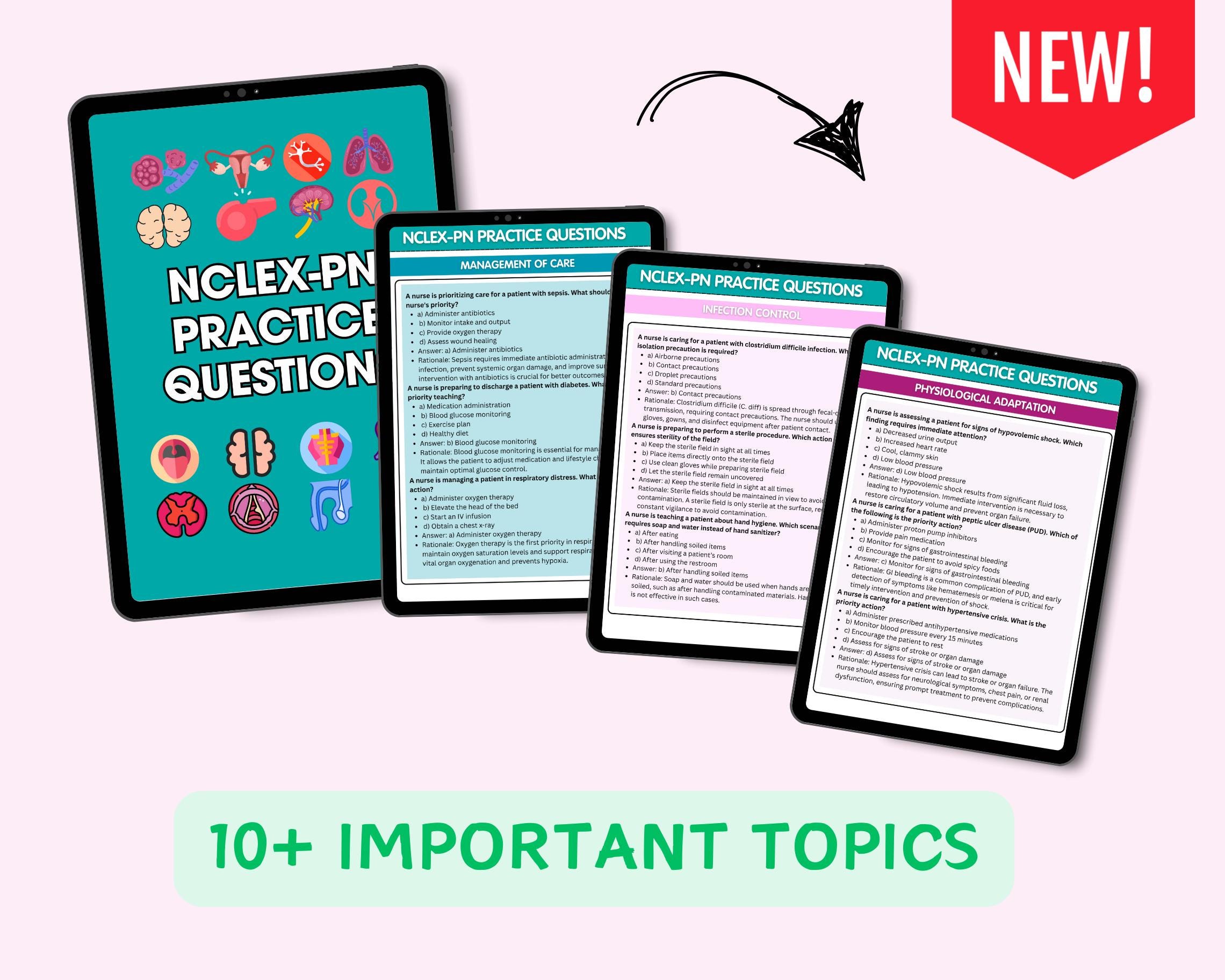 2025 Next Gen NCLEX PN Practice Questions, Ultimate NCLEX Study Guide ...