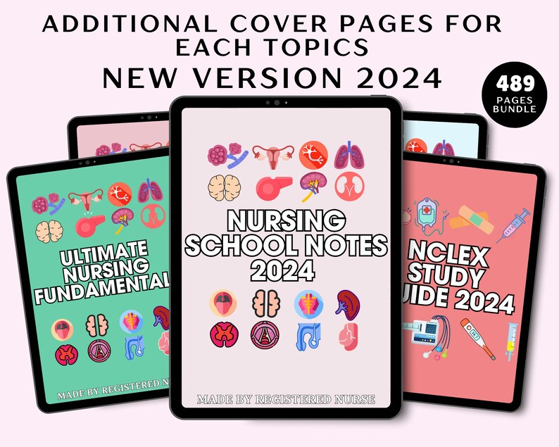 Comprehensive Nursing School Bundle With Hyperlinked | Study Guide ...