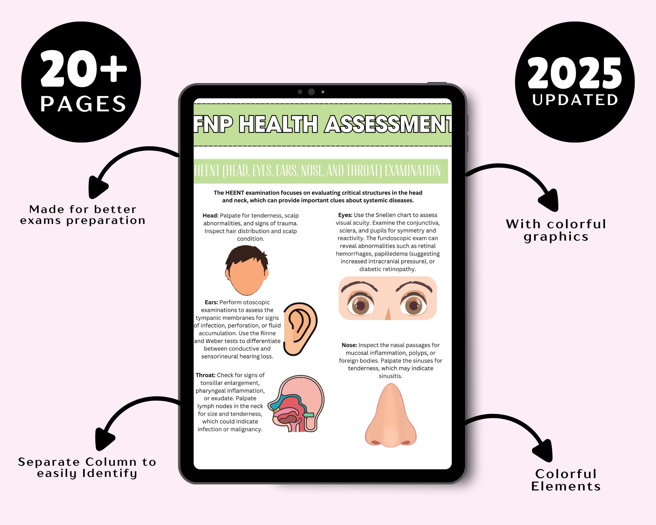 UPDATED for 2025! Fnp Health Assessment, FNP Studyguide, FNP Nervous ...