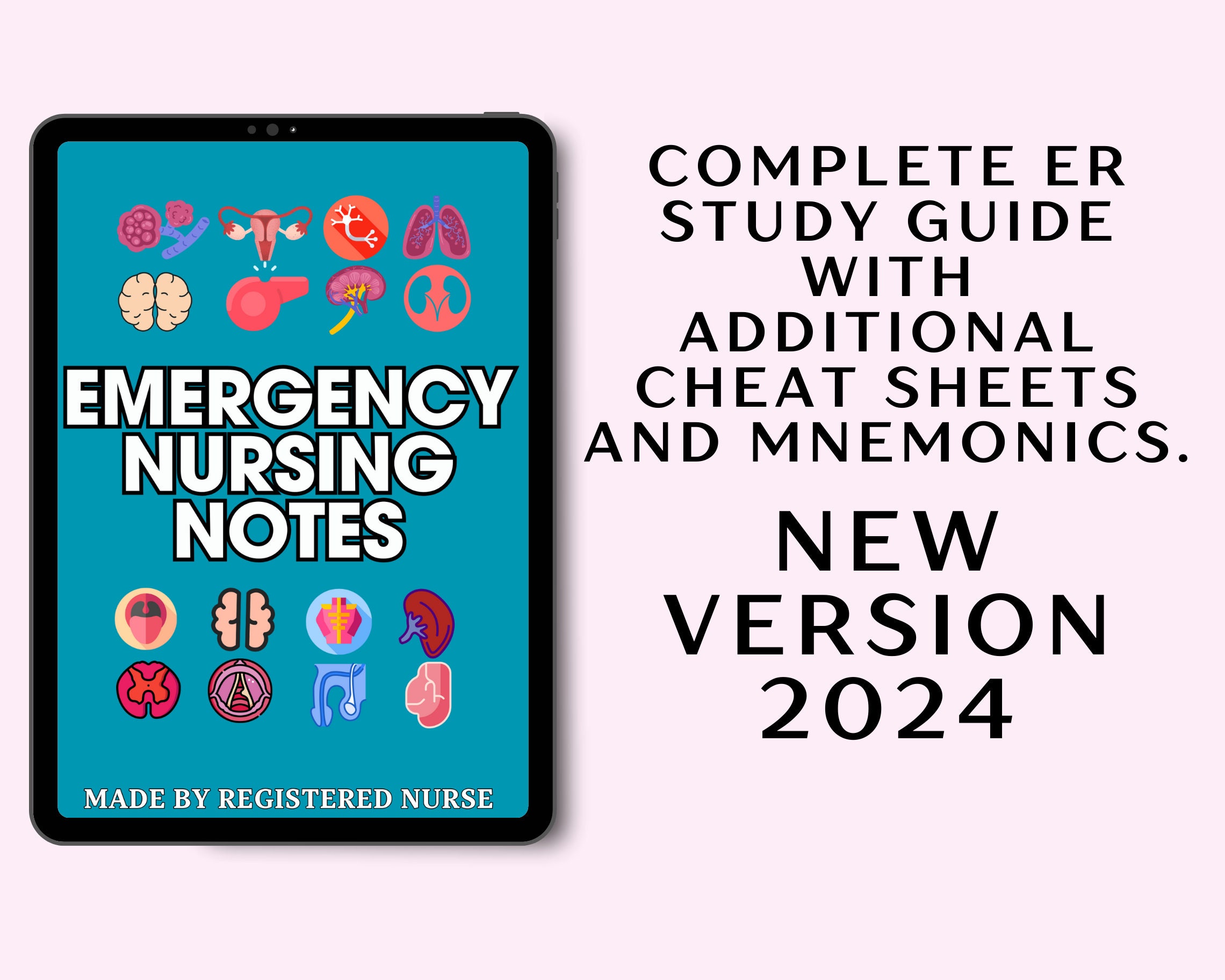 Critical Care Nursing 2024 Edition, ICU Study Guide, Med Surg, Nursing ...